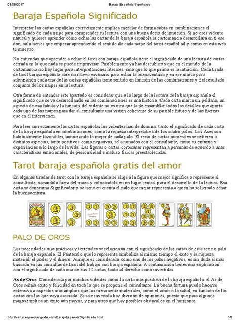 Sota De Oros La Carta Del Tarot Marsella Epoje