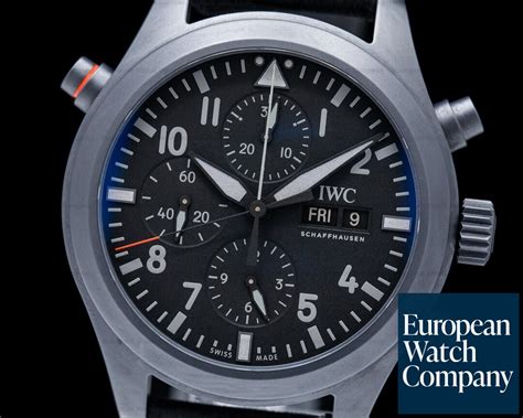 Iwc Iw Pilot Double Chronograph Top Gun Ceratanium