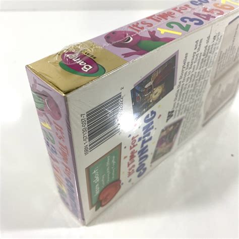 Barney It S Time For Counting VHS 1997 Rare Collectable New