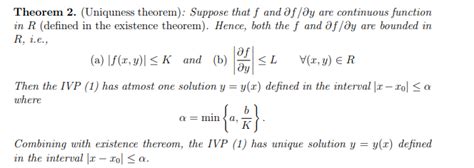 ordinary differential equations how to apply theory of existence and uniqueness to answer some