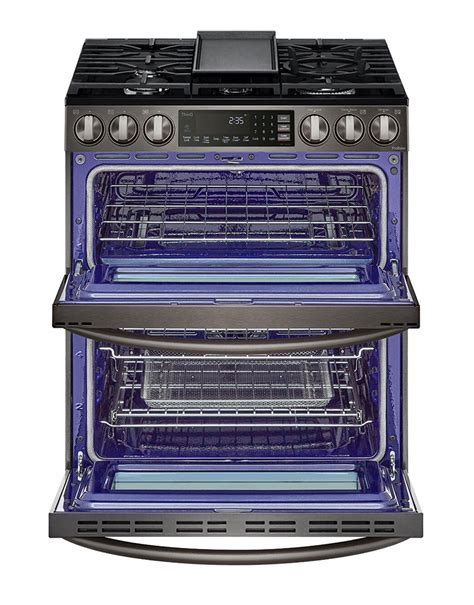 LG 6 9 Cu Ft Smart Gas Double Oven Slide In Range With InstaView