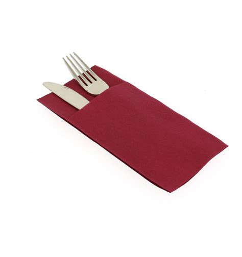 Tovagliolo Portaposate Di Carta 40x40cm Burdeaux 60 Pezzi