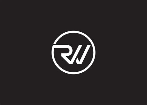 Creative Letter RW Logo Design 6475303 Vector Art At Vecteezy