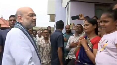 Home Minister Amit Shah Visits Cyclone Affected Areas In Gujarat