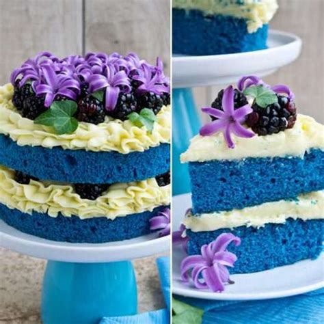 Naked Cake Blue Merengue Vegano Receita Natureba