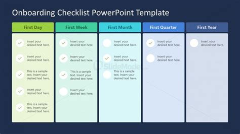 Presentation For Onboarding Checklist In PowerPoint SlideModel