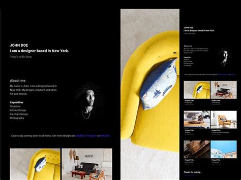 Barts Simple Minimal Portfolio Website Free Psd Templates