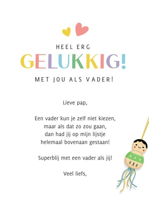 Grappige Vaderdagkaart Gelukspoppetjes Geluk Kaartje2go