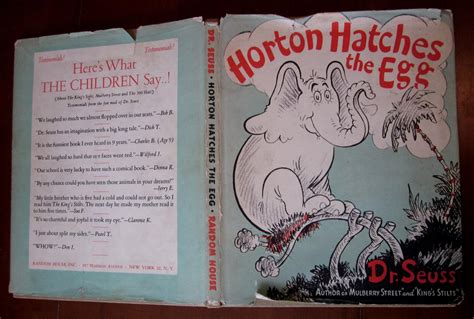 Horton Hatches The Egg By Dr Seuss Very Good Hardcover 1940 1st