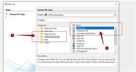 Create HTML File With NetBeans IDE TestingDocs