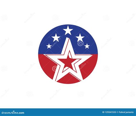 Plantilla Del Vector Del Logotipo De La Estrella Ilustración del Vector