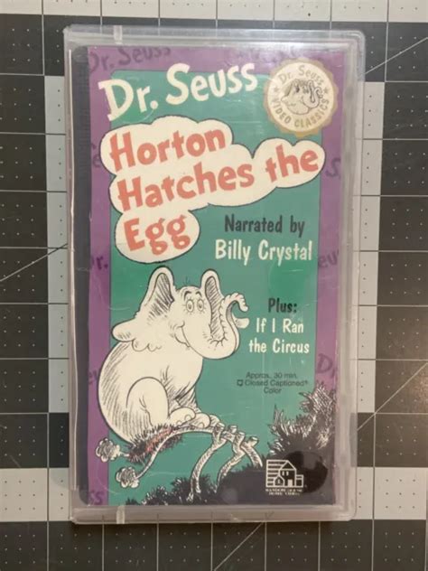 Dr Seuss Horton Hatches The Egg Vhs Video Tape Random House Vtg