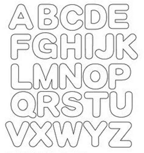 Molde De Letras Do Alfabeto Para Artesanato Em Feltro Ver E Fazer