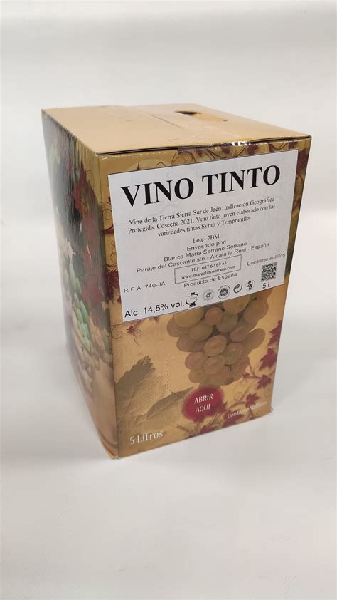 Tonel De Litros Vino Tinto Vi Edos Y Bodega Marcelino Serrano