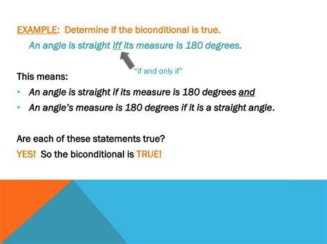 biconditionals goal to learn about and use biconditional statements ppt download
