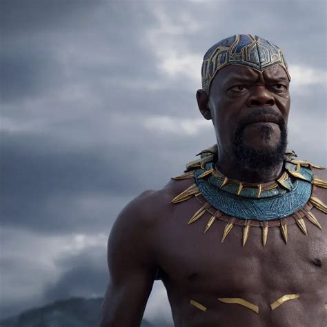 Film Still Of Samuel L Jackson As King T Chaka In Stable Diffusion