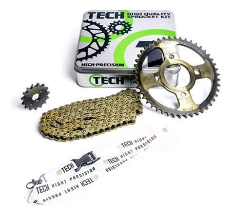 Kit De Arrastre Sprock Italika Dm 200 Cadena Reforzada Gold