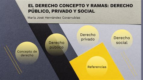 El derecho concepto y ramas derecho público privado y social by María