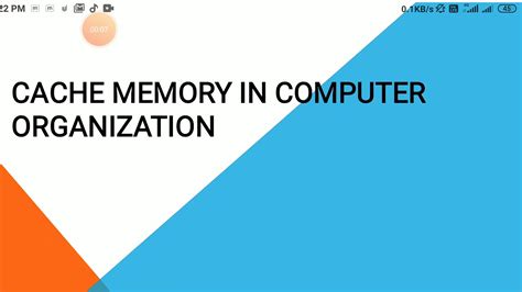Chapter No Cache Memory Youtube