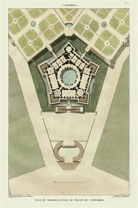 Palazzo Farnese Caprarola Plan