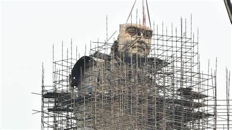 Over 95 Of Work Completed On 125 Foot Tall Ambedkar Statue In