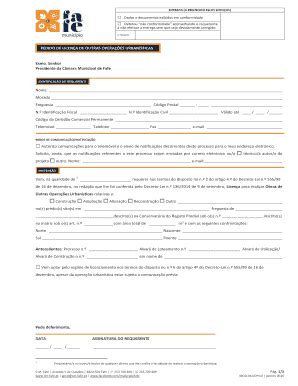 Preenchível Disponível static cm fafe PEDIDO DE LICENA DE OUTRAS