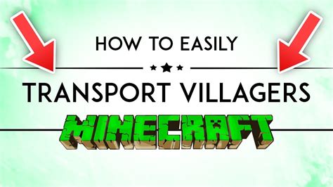 How To Transport Villagers In Minecraft In 2024 Youtube