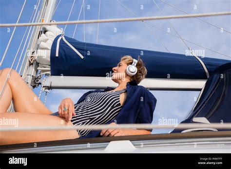Mature Woman Sunbathing Hi Res Stock Photography And Images Alamy