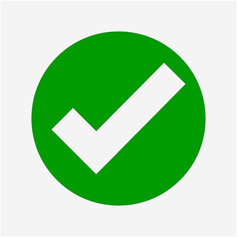 S Mbolo De Marca De Verifica O Vetor Premium