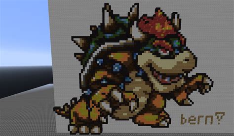 Awesome Bowser Pixel Art On Minecraft By Chuckisabeast On DeviantArt