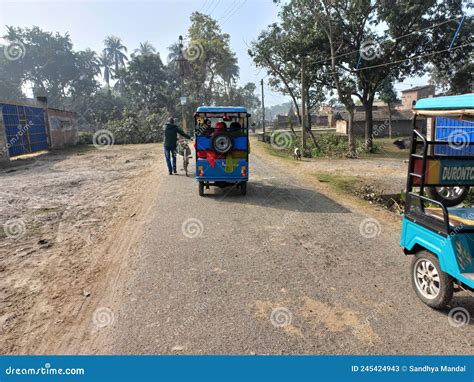 Rural Indian Village Lifestyle In West Bengal India Editorial Stock