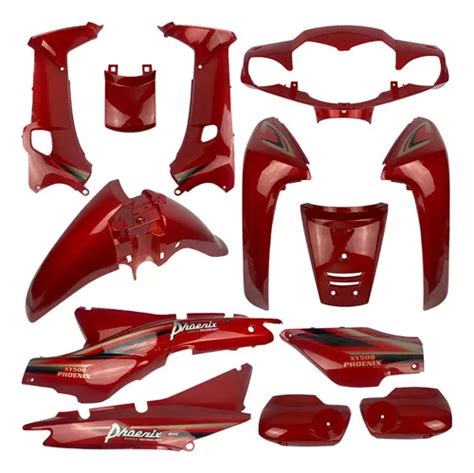 Kit Carenagem Adesivos Completo Shineray Phoneix Xy Q
