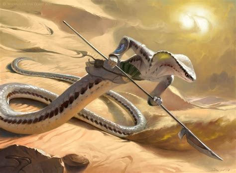 Sidewinder Naga An Art Print By Victor Adame Creature Concept Art