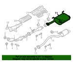 2015 2018 Chevrolet City Express Exhaust Muffler 19316295 GM