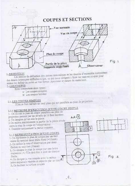 SOLUTION Cours Dessin Technique Coupes Et Sections 2 L2 Studypool
