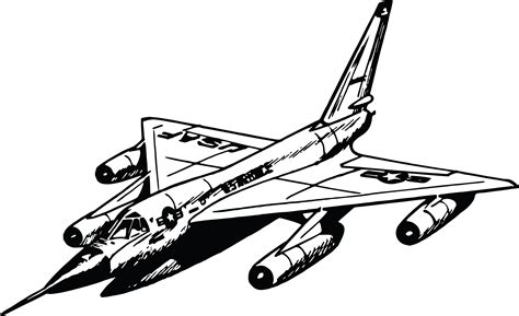 Printable Fighter Jet Coloring Pages