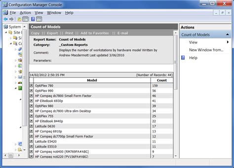 ConfigMgr Reporting List And Count All System Models IT Support Guides