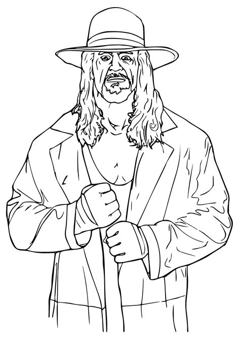 Dibujo E Imagen Wwe Sombrero Para Colorear Y Imprimir Gratis Para