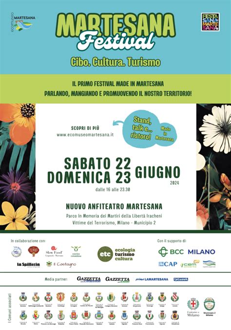 Martesana Festival Cibo Cultura Turismo Città di Cernusco sul Naviglio