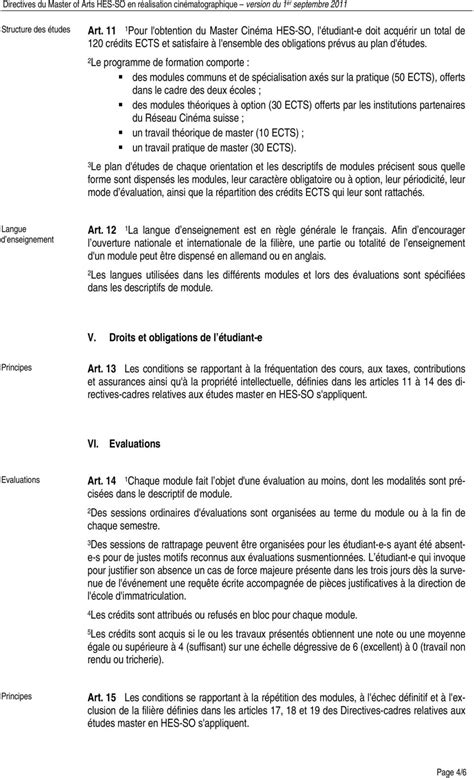 PDF Directives cadres relatives à la formation de base bachelor et