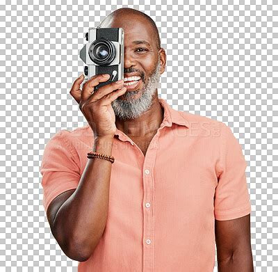 One Happy African American Man Standing Holding And Using His Cellphone