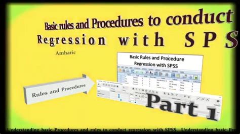 Linear Regression Using Spss Part Amharic Tutorial On Understanding