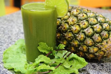 Suco De Abacaxi Couve Receitas Toda Hora