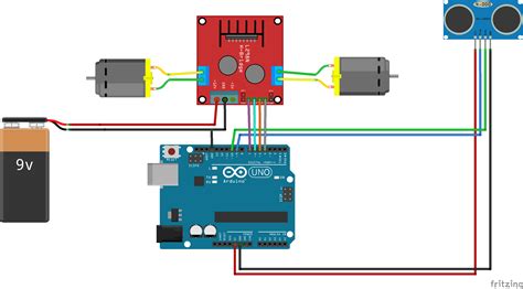 Obstacle Avoiding Robot Using L298n Motor Driver 5 Steps Instructables