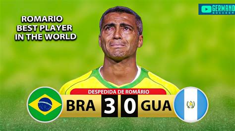 AOS 40 ANOS ROMÁRIO MARCA SEU ÚLTIMO GOL NA DESPEDIDA DÁ SELEÇÃO