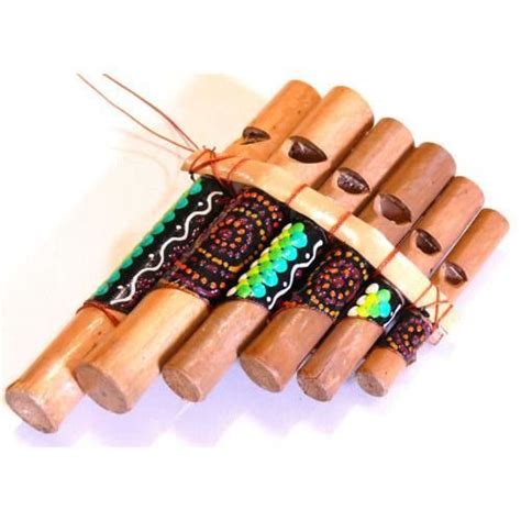 FLUTE DE PAN BAMBOU INSTRUMENT MUSIQUE BOIS ARTISA Achat Vente