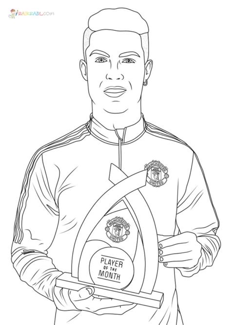 Coloriage Cristiano Ronaldo à imprimer