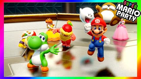 Super Mario Party Minigames 380 Yoshi Vs Mario Vs Luigi Vs Diddy Kong