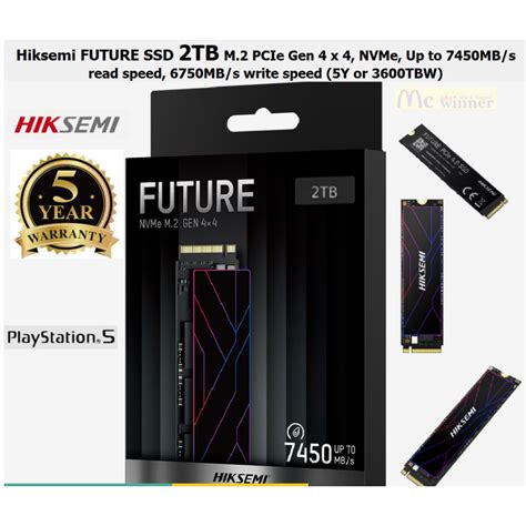 แถมฟร Heatsink 2 TB เอสเอสด HIKSEMI FUTURE ใชกบ PS5 ได