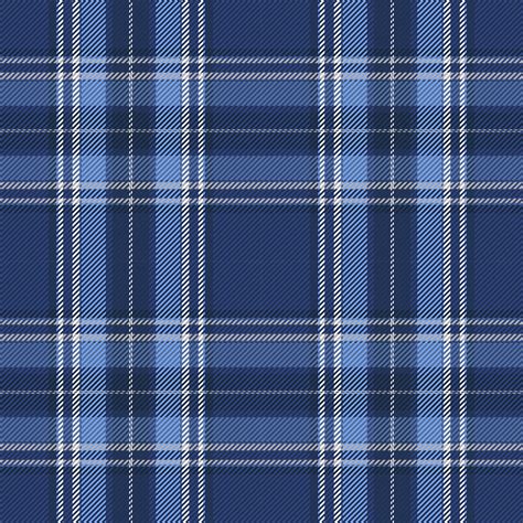 Tartan Plaid Pattern In Blue Print Fabric Texture Seamless Check